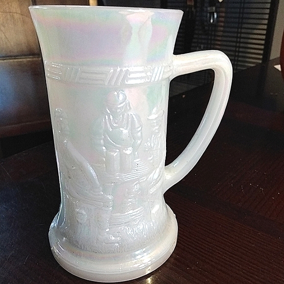 Vintage | Dining | Federal 6s Iridescent White Stein Cup | Poshmark
